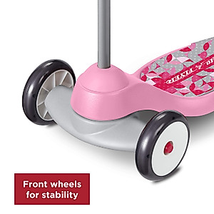 Radio Flyer My 1st Scooter, Kids and Toddler 3 Wheel Scooter, Pink Kick Scooter, For Ages 2-5 Years (Amazon Exclusive)