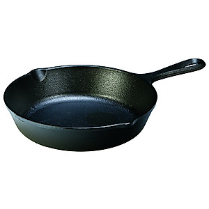 Lodge Seasoned Cast Iron Skillet with Tempered Glass Lid (8 Inch) - Cast Iron Frying Pan with Lid Set