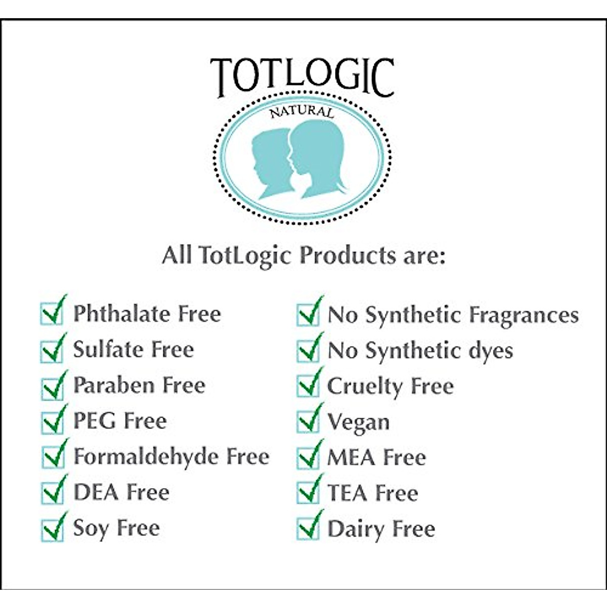 TotLogic Sulfate Free Hair and Scalp Care Set - Shampoo, Conditioner, & Detangling Spray - Gentle, Safe, Made with Natural Essential Oils and Botanicals