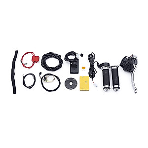 26“ Electric Bicycle Conversion Kit 48V 1500W E-Bike Rear Wheel Frame Kit with LCD Electric Bicycle Kit for Fat Tire