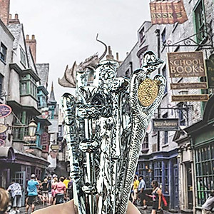 Original 10 Magical Themed Wizard Wand Makeup Brushes, Metal, Extra Durable, Soft Brushes