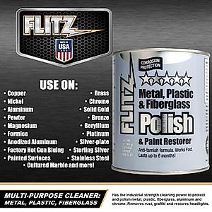 Flitz International Multi Purpose Metal Polish, 2.2-Pound, Blue, Single (CA 03518-6)