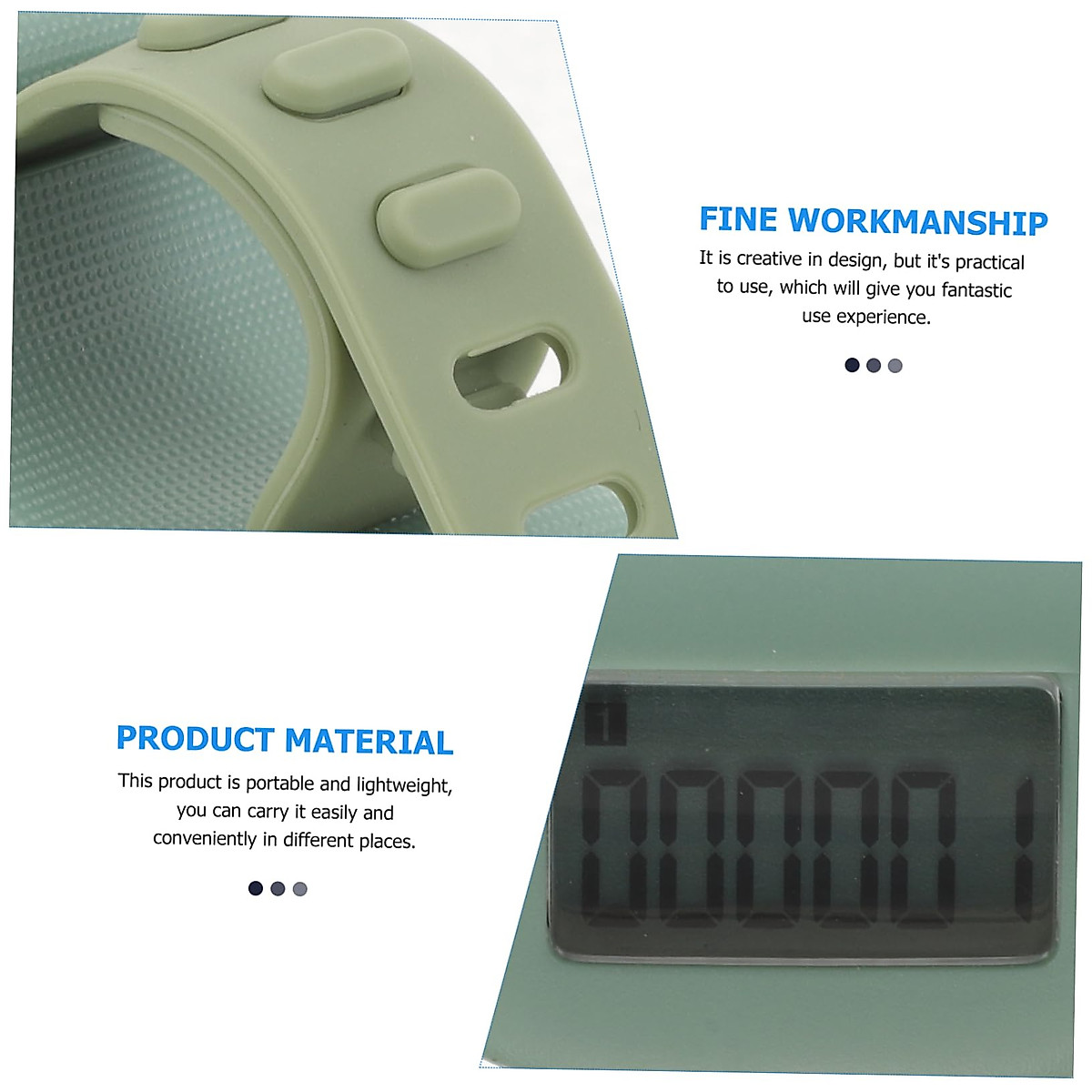 VANZACK Finger Counter Digital Counter Hand Counter Handheld Tally Counters Electronic Counter with Ring Digital Finger Rechargeable Counter Click Counter Number Clicker