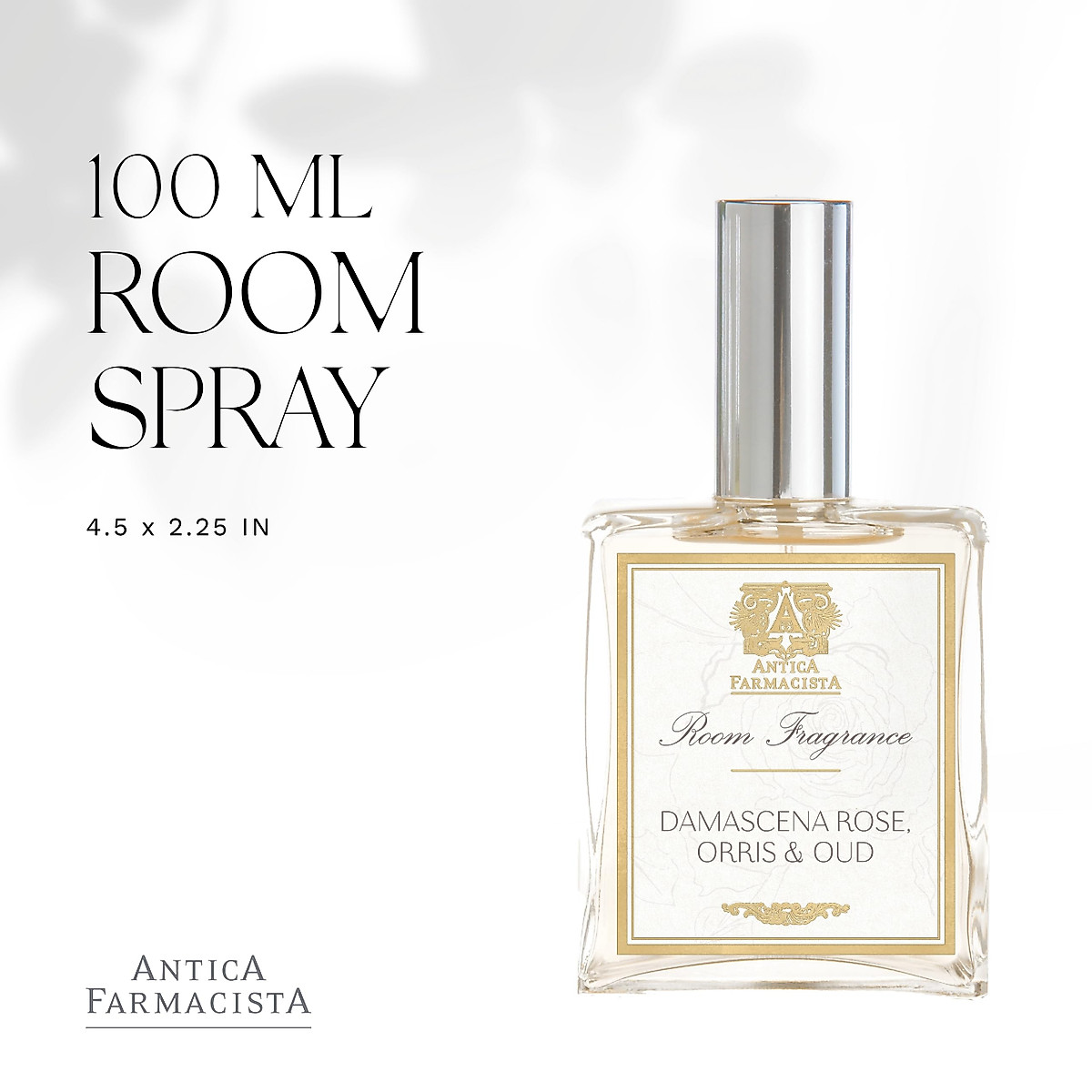 Antica Farmacista Damascena Rose, Orris and Oud Room and Linen Spray, 3.4 Fl Oz