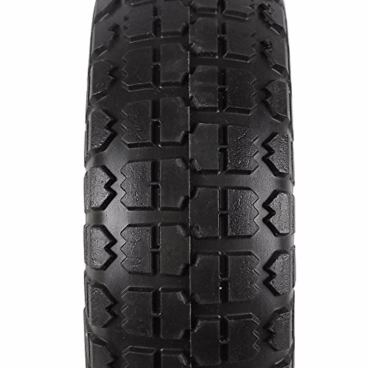 go2buy 4 Pcs 10-Inch Solid Rubber Tyre Wheels for Garden Utility Wagon Cart Trolley Tires Snowblower Lawn Mower Wheelbarrow Generator Hand Cart 5/8-inch Bearings Black