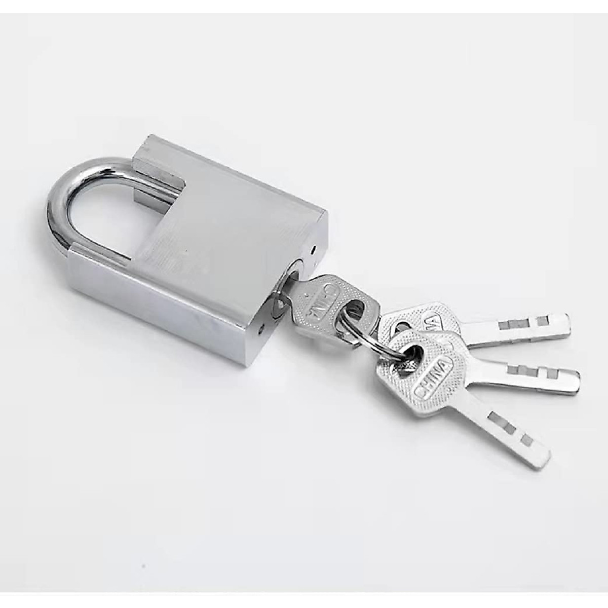 Safety Bicycle Chain Lock, Motorcycle Lock, Cannot Be Cut with Bolt Cutters Or Hand Tools.Premium Case-Hardened Security Chain for Motorcycles, Bike, Generator, Gates ,Outdoor Furniture,, Silver