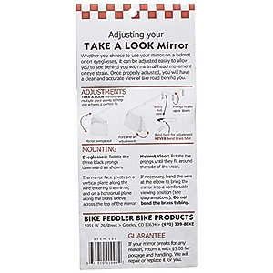 Bike Peddler Take A Look Cycling Eyeglass Mirror (Improved Version Original)