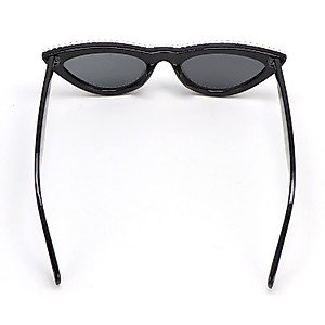 FUPRECIOUS Cat eye sunglasses Cute Trendy for Women Bling Fun Rhinestone Crystal Sun Sades