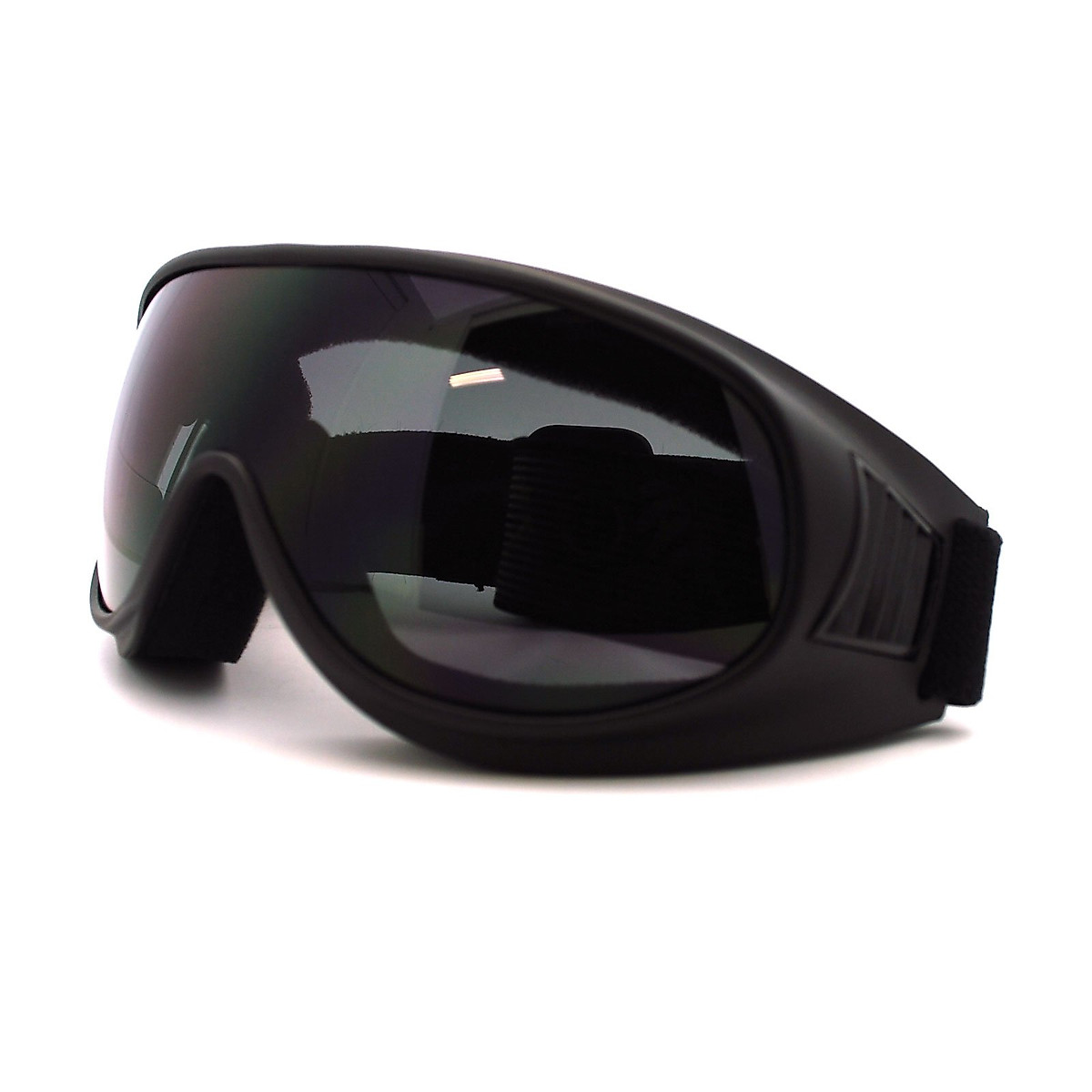 New Retro Cafe Racer Style Narrow Shatter Proof Anti Fog Lens Goggle Matte Black