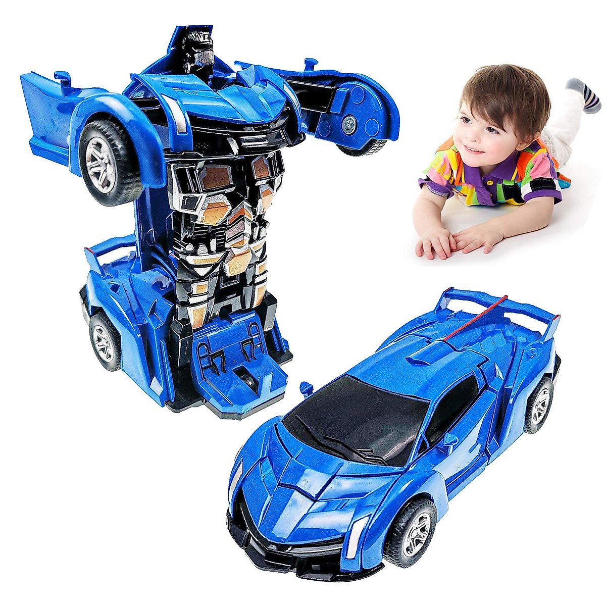 Toy Cars for 2-7 Year Old Boys, Transforming Toys Cars for 3 Year Old Boys and Toddlers, Robot Cars Toys for 4 Year Old Boys Birthday Gifts for 2 3 4 5 6 7 Years Kids Girl Boys