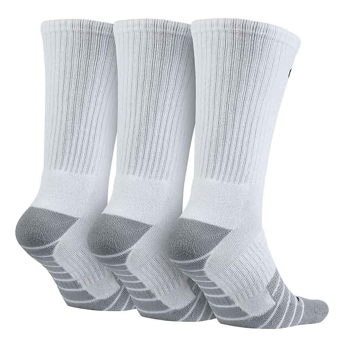 Unisex Nike Everyday Max Cushion Crew Training Sock (3 Pair) (White, Small)