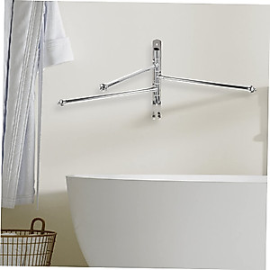 EVANEM Rotating Towel Rail Wall Mounted Hooks Swivel Towel Rack Wall Mounted Clothes Rack Bathroom Towel Hook Towel Rack for Bathroom Coat Hanger Bathroom Swing Arm Towel Bar Towel Rod