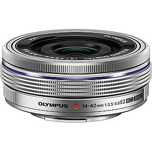 Olympus OM-D E-M5 Mark III Mirrorless Digital Camera Body + M.Zuiko Digital ED 14-42mm f/3.5-5.6 EZ Lens (Silver)