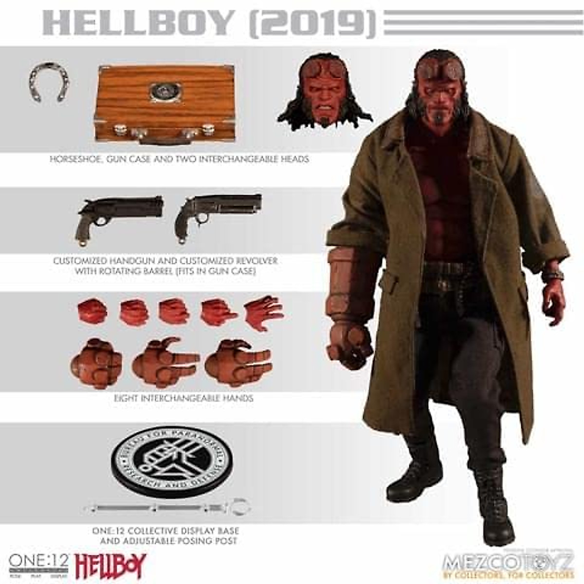 Mezco Hellboy One:12 Action Figure Hellboy 2019
