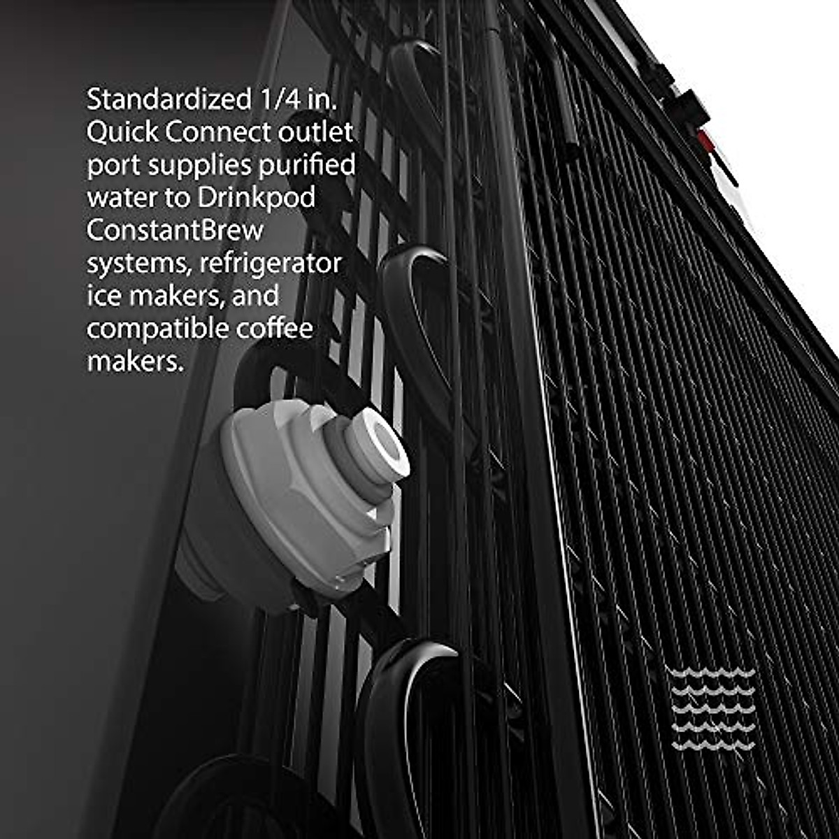 Bottleless Water Cooler Hot and Cold Water Dispenser for Offices & Homes (Black)