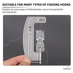 INOOMP 4 Pcs Hook Tie Fishing Tools Hook Line Tying Device Fishing Hook Knotter Fishing Gear Fast Tying Tool Line Knotting Tool Tie Knot Tool Fishing Supplies Fishing Knotting Tool
