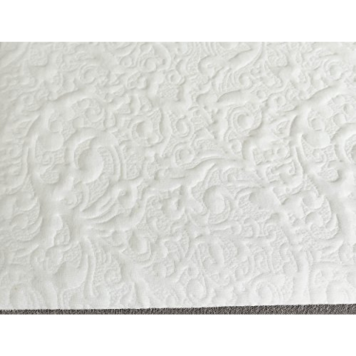 TRAVEL HAPPY with A 8 INCH Narrow King (72 inch x 80 inches) New Cooler Sleep Graphite Gel Memory Foam Mattress with Premium Textured 8-Way Stretch Cover for Campers, RV's and Trailers Made in The USA