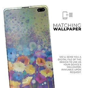DesignSkinz Abstract Flower Meadow v2 Protective Vinyl Decal Wrap Skin Cover Compatible with The Samsung Galaxy S20 (Screen Trim & Back Glass Skin)