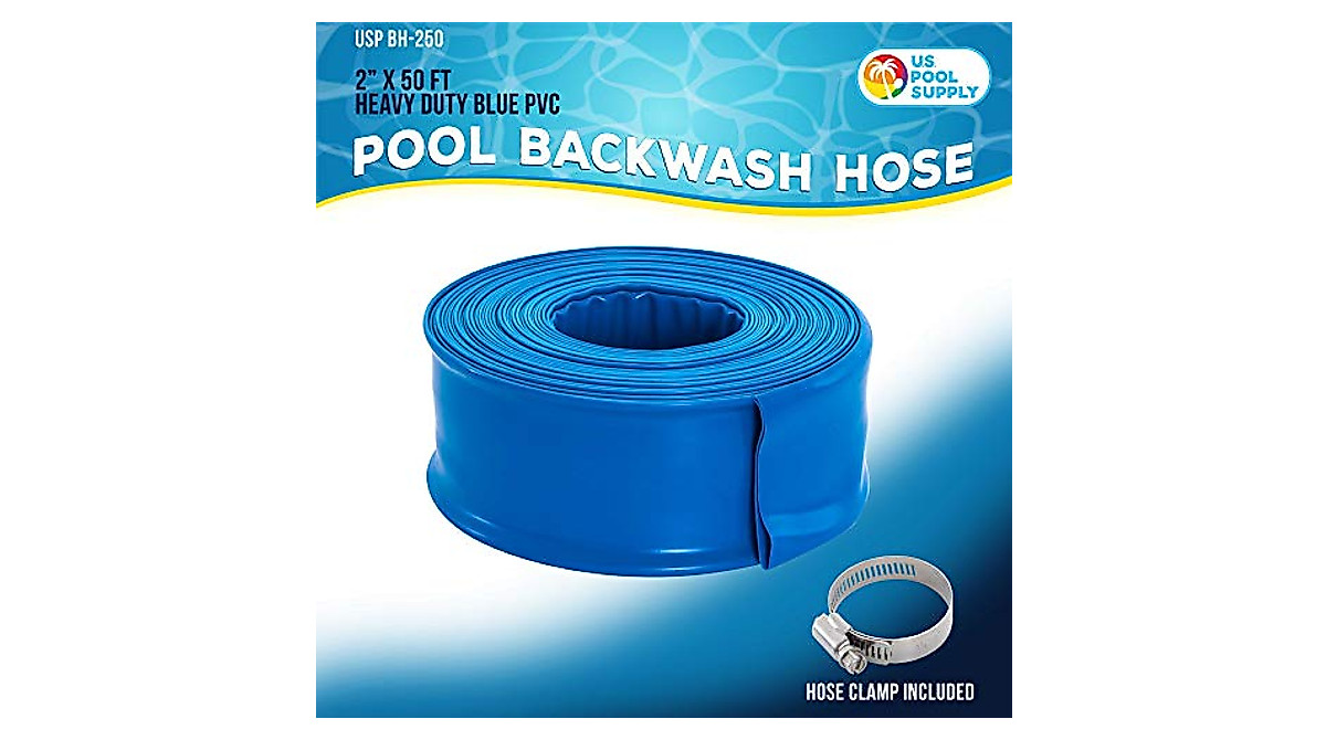 Durable 50' Backwash Hose for Swimming Pools