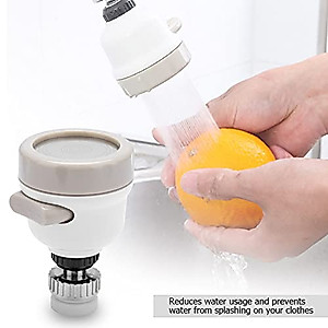 Faucet Sprayer, 360° Rotatable Kitchen Bathroom Rotatable Faucet Nozzle Aerator Adjustable Water Filter Tap for Home Kitchen Bathroom