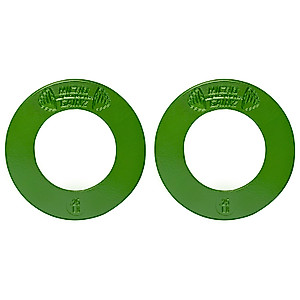 Micro Gainz Multi-Color Calibrated Fractional Weight Plates Set of 2 Pieces, Choose Set (.25LB-1LB), Designed for Olympic Barbell Weights for Strength Training, Made in USA (Green .25 lb)