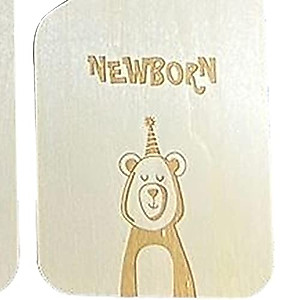 Gazechimp 7 Pieces Baby Closet Dividers Nursery Clothes Organizers Hanging Clothes Dividers Newborn Closet Dividers for Wardrobe Bedroom Closet, Style C