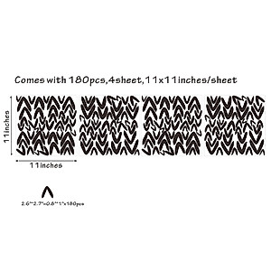 Geometric Wall Decals Arrow Wall Stickers Modern Wall Decal Minimalist Stripes Wall Stickers Removable Peel and Stick Wall Decals for Nursery Bedroom Living Room