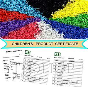 YITOHOP Loom Bands, Rubber Bands Bracelet Making Kit-Including 6000+ Loom Bands,200 S-Clips,15 Charms,100 Beads, and More DIY Arts Crafts Tools for 5+ Year Old Girls Boys Birthday Gift