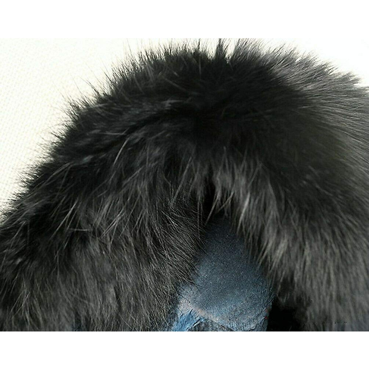 Natural Tanned Assorted Rabbit Pelts Rabbit Fur Hide (10" by 12" Rabbit Pelt with Sewing Quality Leather) (Natural Black)