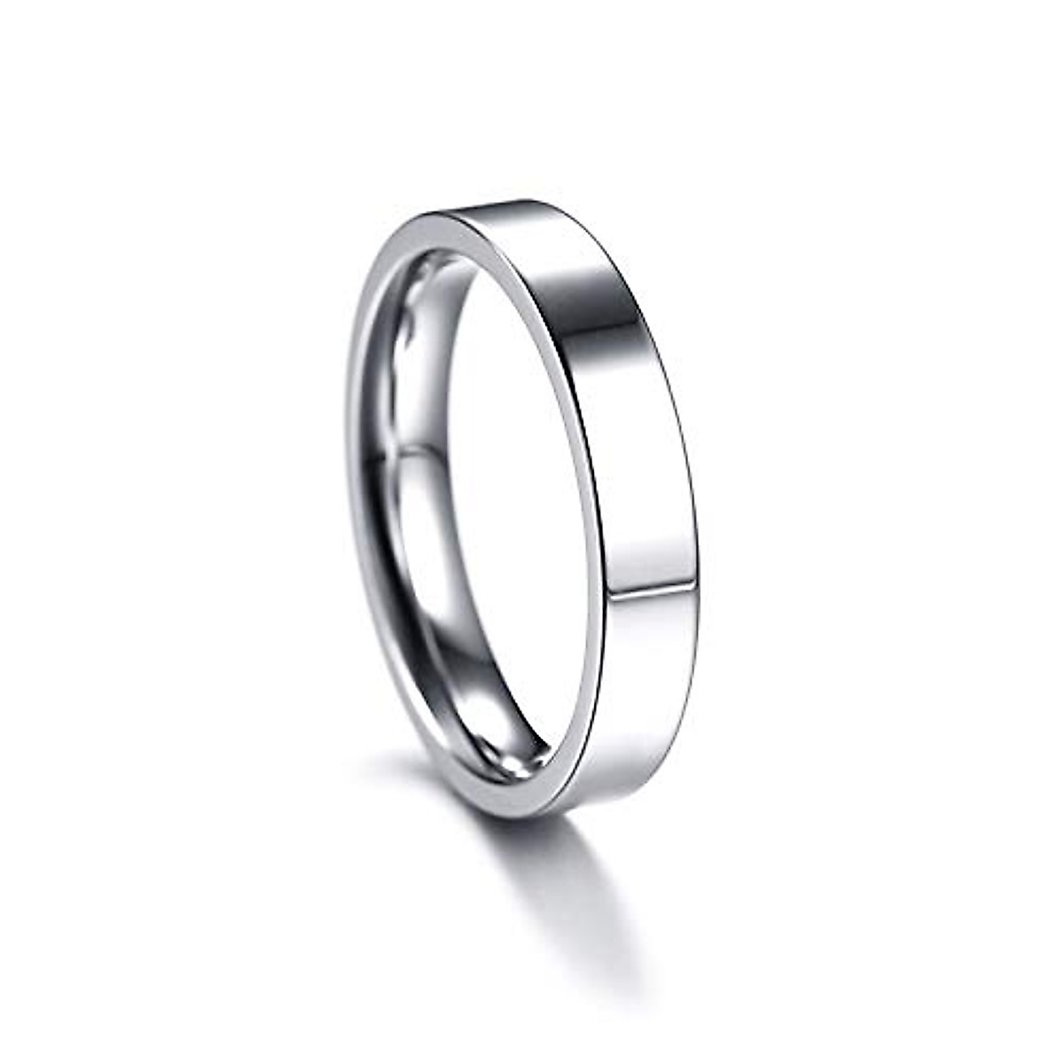 MZZJ BFF Ring for 2 Personazlied BFF Friendship Jewelry Pinky Promise Pinky Swear Minimalist6MM Rose Gold Plated Stainless Steel Flat Stackable Knuckle Ring Band,Graduation Bridesmaid Gift