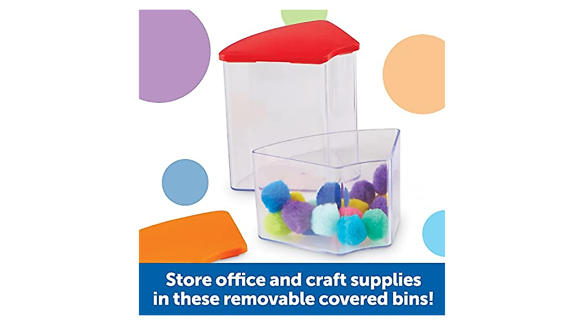 Create-a-Space See-Thru Spinning Bins for Classroom & Home Organization