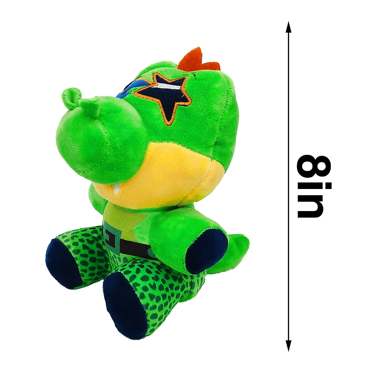 Ycixri FNAF Montgomery Gator Plush Toy Suitable for Collection，FNAF Plushies Stuffed Doll for Boy Girl Christmas Halloween Birthday Gift, 8“(Montgomery Gator)