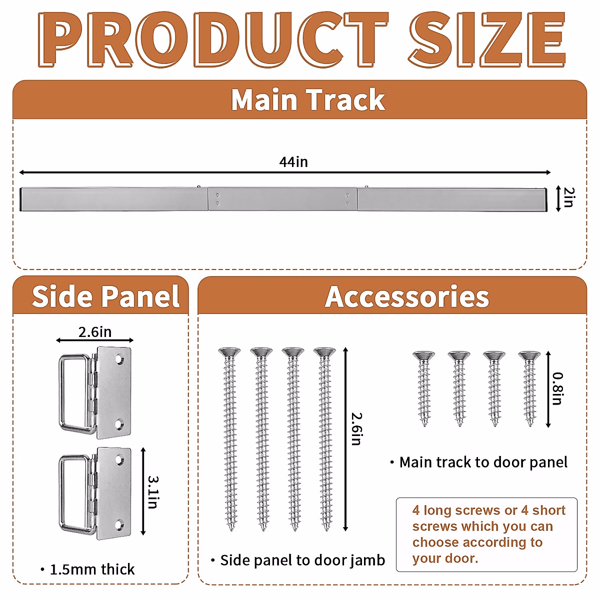 Door Security Bar Barricade Brackets Kit Set Door Stopper Home Defense Security Devices for Front Door
