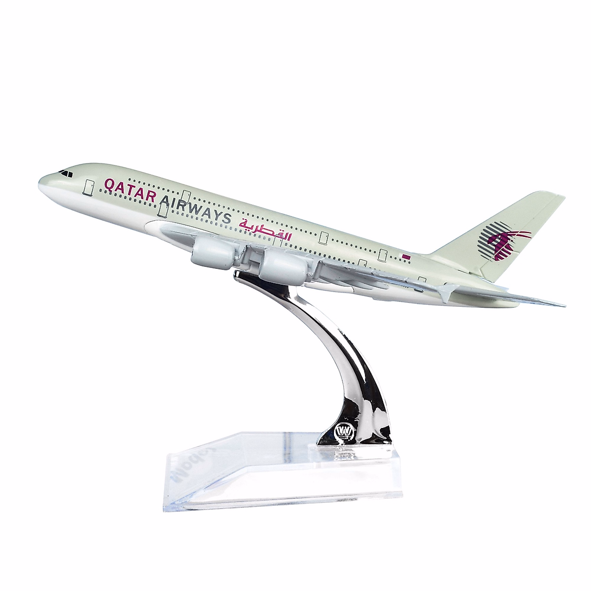 24-Hours Qatar Airways Company Q.C.S.C. A380 Alloy Metal Airplane Models Die-cast 1:400