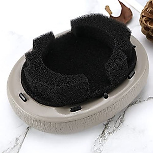 1 Pair Ear Pads Replacement Compatible with Sony WH-1000XM2 MDR-1000X Headphone Protein Leather Foam Ear Cushion Earphone Accessories Grey