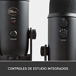 Blue Yeticaster Professional Broadcast Bundle with Yeti USB Microphone, Radius III Shockmount and Compass Boom Arm (Renewed)