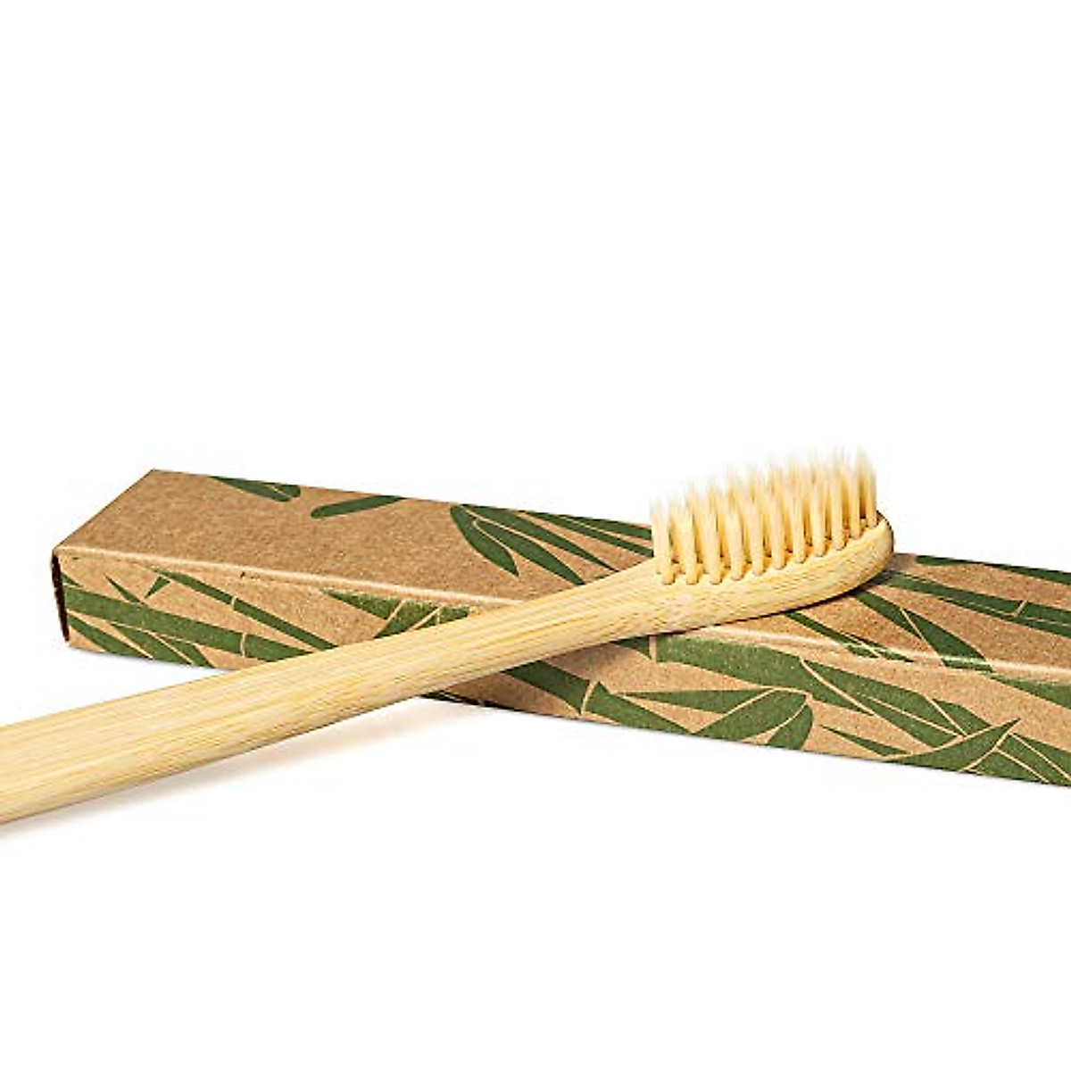 Daletu Bamboo Toothbrush, 10 PCS Biodegradable Wooden Toothbrushes, Natural BPA Free Soft Bristles Wood Toothbrush, Eco Friendly, Compostable and Sustainable