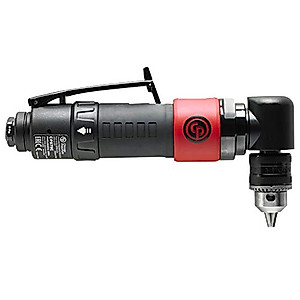 Chicago Pneumatic CP879C - Air Power Drill, Hand Drill, Power Tools & Home Improvement, 3/8 Inch (10 mm), Keyed Chuck, Angle Handle, 0.35 HP / 260 W, Stall Torque 3.2 ft. lbf / 4.4 NM - 2000 RPM