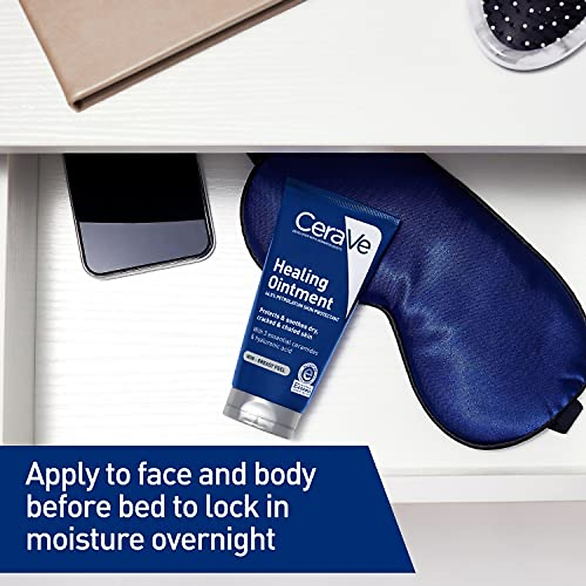 CeraVe Healing Ointment - Moisturizing Skin Protectant with Hyaluronic Acid & Ceramides, 3 Oz