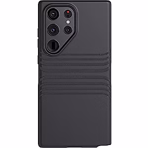Tech21 Evo Tactile for Samsung Galaxy S23 Ultra - Black Military Grade Case with 16ft Drop Protection