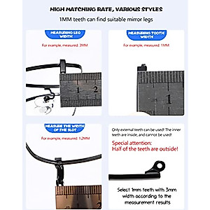 POPETPOP 1 Pair Metal Glasses Replacement Temple, Universal Sunglasses Arm Legs Arm Replacement, Ear Sock Pieces Tube Eyeglasses Frame End Tips for Thin Metal Eyeglass Legs Coffee