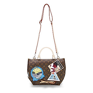 Louis Vuitton, Pre-Loved Cindy Sherman x Louis Vuitton Iconoclasts Collection Monogram Canvas Messenger, Brown