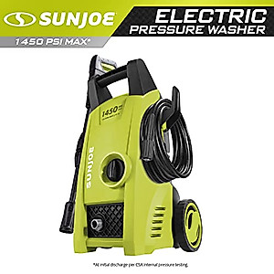 Sun Joe SPX1000 1450 PSI 1.45 GPM 11.5-Amp Electric Pressure Washer, Green