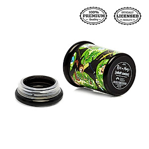 Rick and Morty Portal Container, 6 oz, Multiverse, Stash Jar, Rick Sanchez, Glass, Herbs & Spices, Portal Gun, Alternate Reality