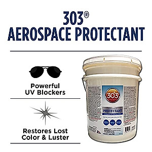 303 Products Aerospace Protectant – UV Protection – Repels Dust, Dirt, & Staining – Smooth Matte Finish – Restores Like-New Appearance – 5 Gallons (30375)