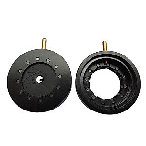 UIOYU Handheld Digital Microscope Accessories 0.5-15mm Adjustable Optical Mechanical Iris Aperture Diaphragm Condenser Camera Modules Medium Diameter Iris Microscope Accessories