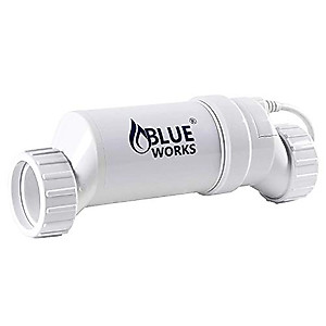 BLUE WORKS Salt Cell - up to 40,000 Gallons Pool, Compatible with Hayward Cell T 15, Salt Cell for Pool, Upgrade Cell Plates Provided by American Company, 2 Year USA Warranty