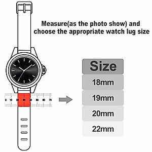 WOUKUP Vintage Leather Watch Band Quick Release Replacement Genuine Watch Strap 18mm 19mm 20mm 22mm for Men and Women