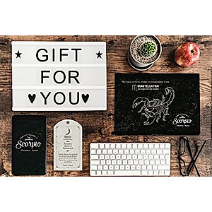 Scorpio Zodiac Crystals, Healing Stones Gifts for Women Girls, Spiritual Astrology Gifts for Women, Healing Crystals Gifts for Beginners, Birthday Gifts for Sisters Mom Daughters Friends