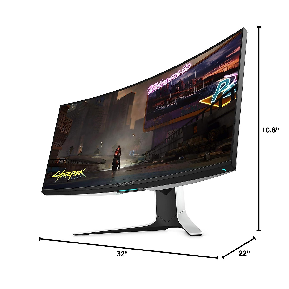 Alienware 120Hz UltraWide Gaming 34 Inch Curved Monitor with WQHD (3440 x 1440) Anti-Glare Display, 2ms Response Time, Nvidia G-Sync, Lunar Light - AW3420DW